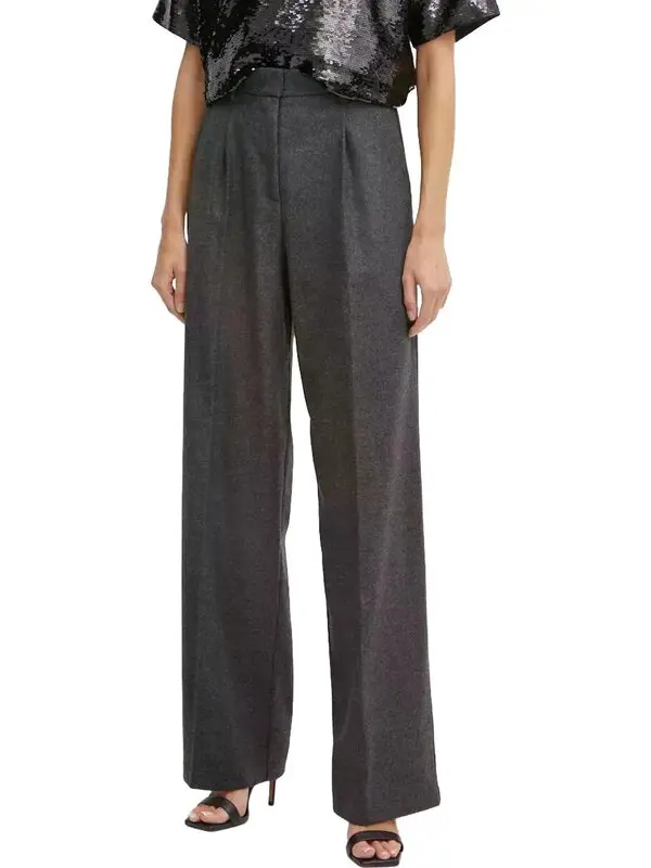 FORTE_FORTE Pleated Trousers - Grey
