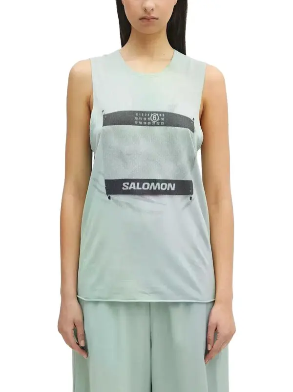 MAISON MARGIELA X Salomon Print Sleeveless Vest - Blue