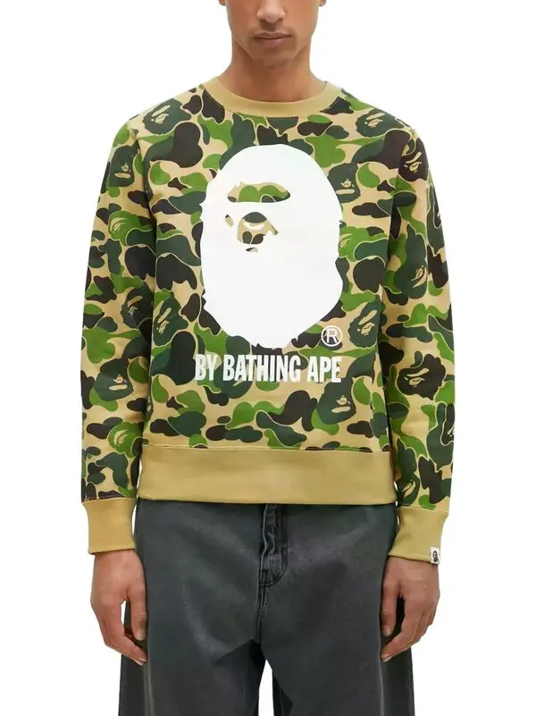 A BATHING APE Camouflage-print Sweatshirt - Green
