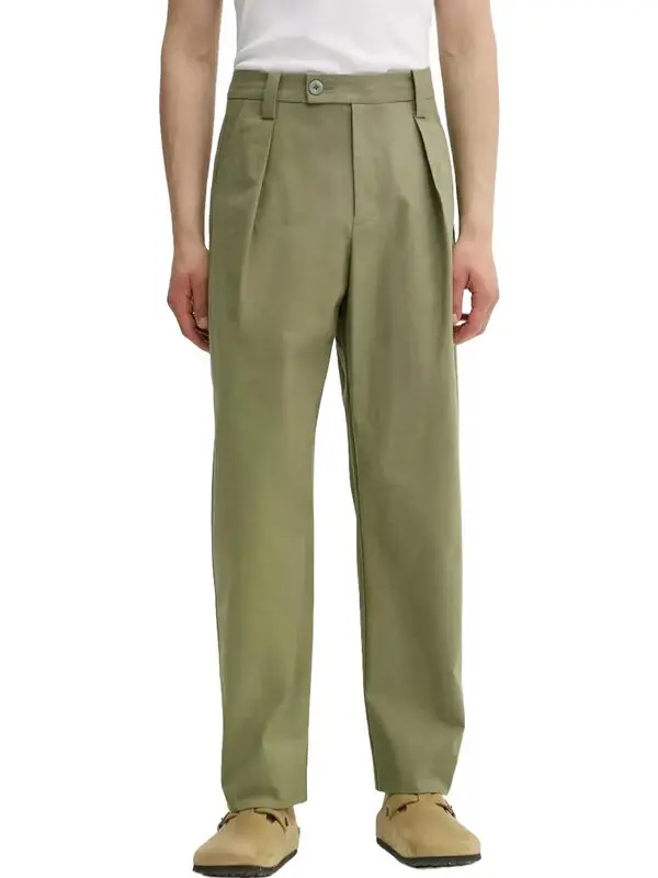 A.p.c. Pleated-front Trousers - Green