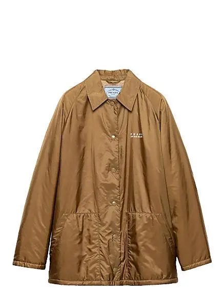 Prada Re-nylon Blouson Woven Jacket - Brown