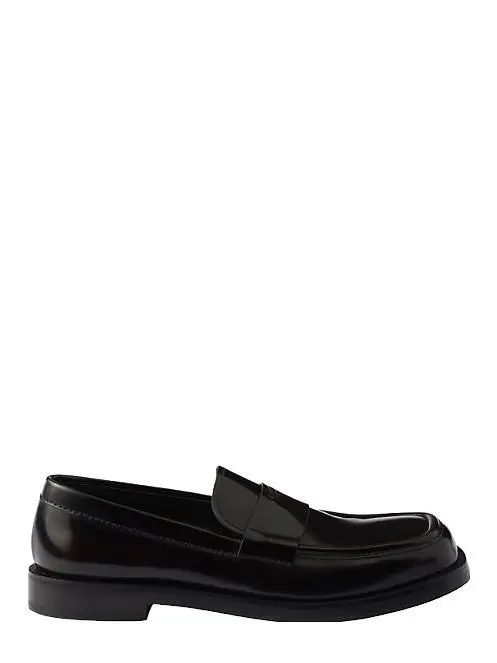 Prada Brand-debossed Leather Loafers - Brown