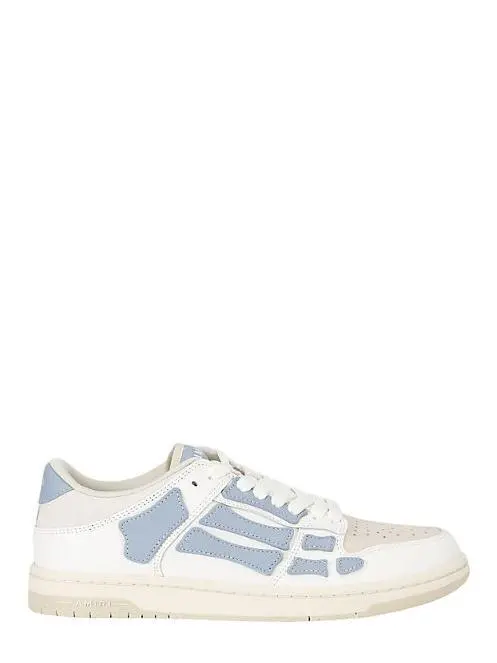 Amiri Skel Leather Trainers - Pale Blue