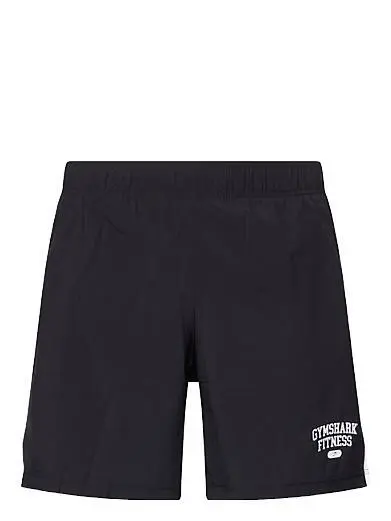 GYMSHARK Logo-print Woven Shorts - Gs Black