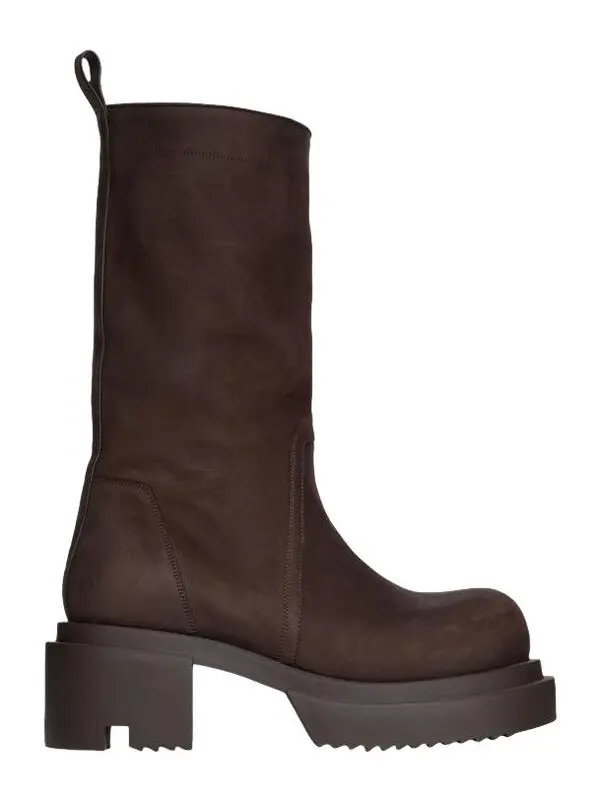 Rick Owens Concordians Calf Bogun Boots - Brown