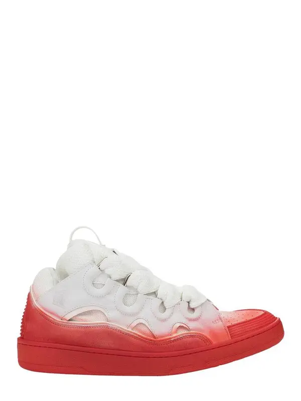 LANVIN Curb Gradient Sneakers - Red