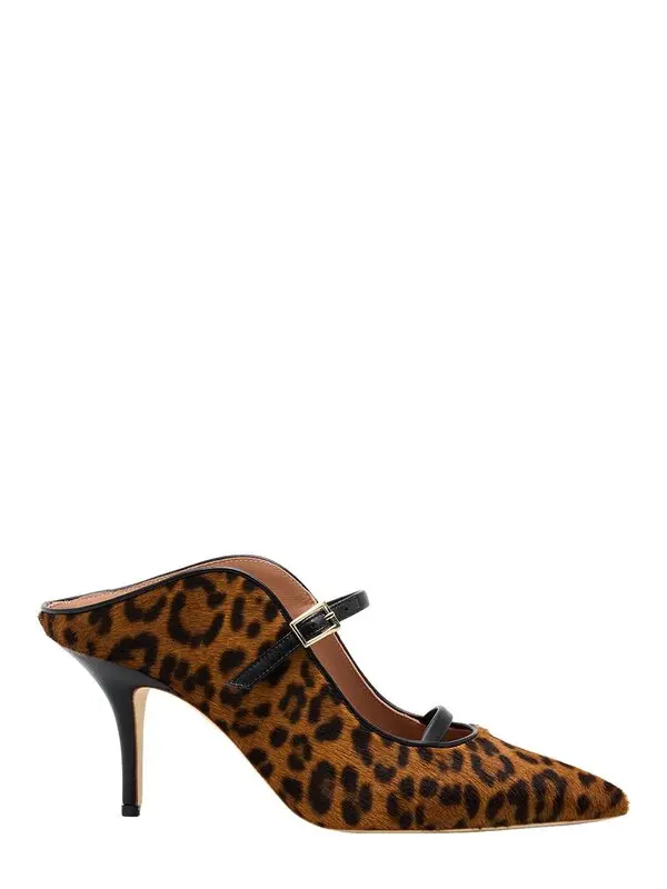 MALONE SOULIERS Gala Leopard-printed Mule Pumps - Leopard Print
