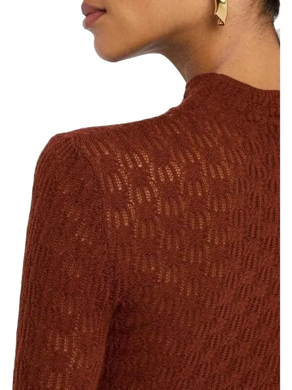 Sablyn Rhea Knit Top - Mahogany