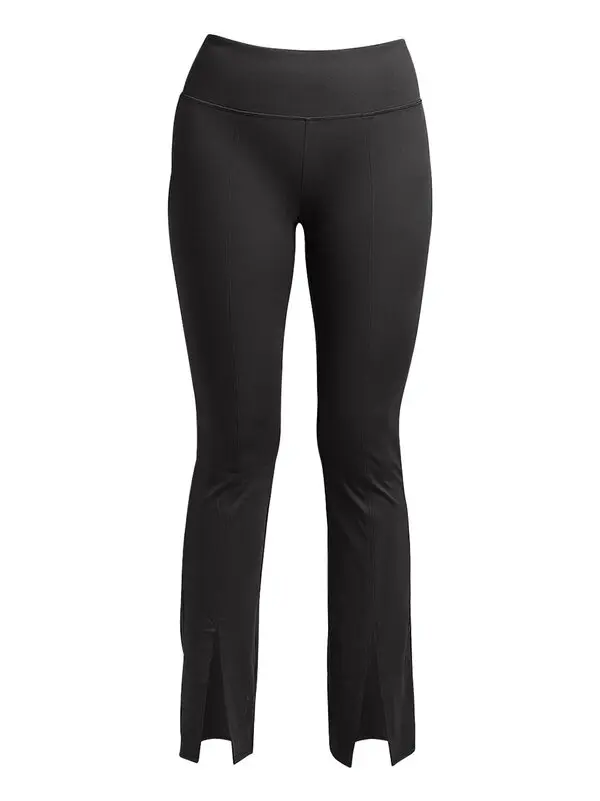 SEAAV Cut Out Bootcut Leggings - Black