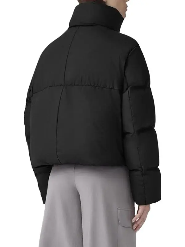 Canada Goose Garnet Cropped Puffer - Black