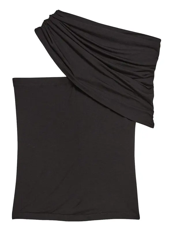 Helmut Lang Asymmetric Sash Top - Black - 001