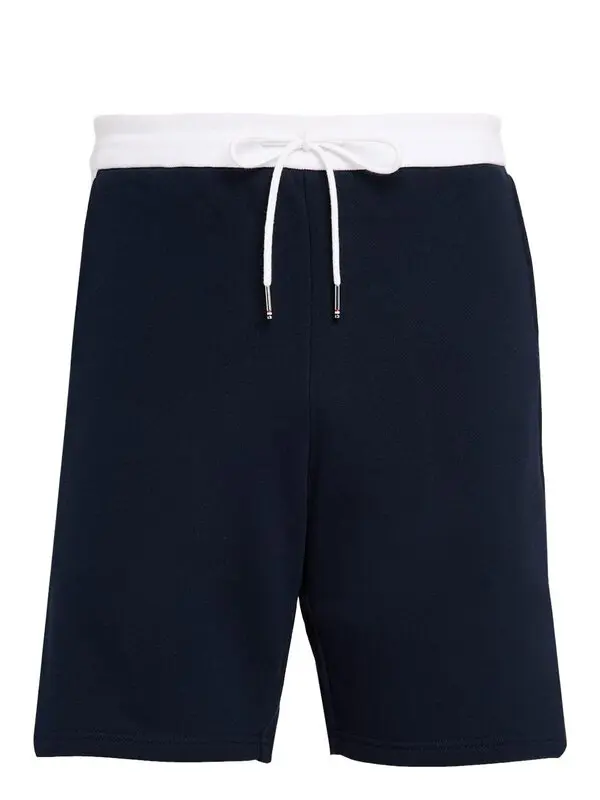 Thom Browne Cotton 4-bar Sweat Shorts - Navy