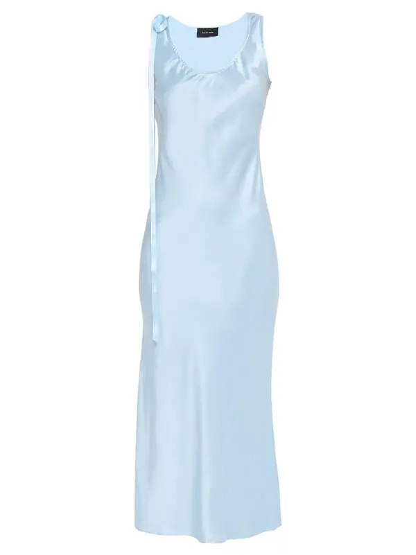 Simone Rocha Scoop-neck Satin Maxi Camisole Dress - Baby Bouquet