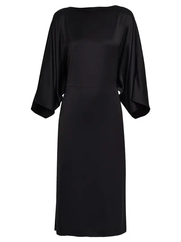 Peserico Viscose Midi Dress - Black