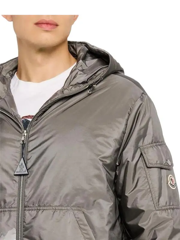 Moncler Poiliot Hooded Down Jacket - Medium Grey