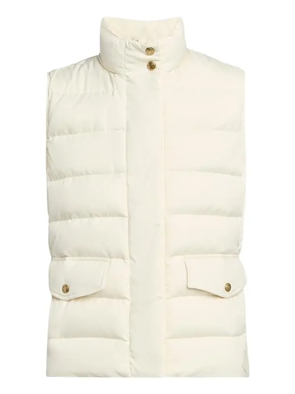 Moncler Besset Down Puffer Vest - Ivory
