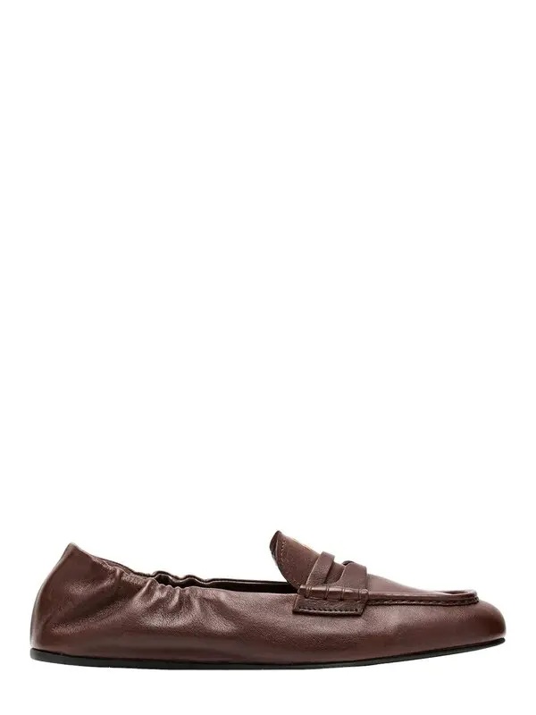 Miu Miu Aviator Leather Penny Loafers - Radica
