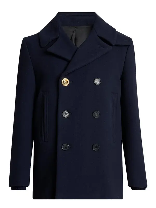 Givenchy Double-face Wool Peacoat - Dkblue
