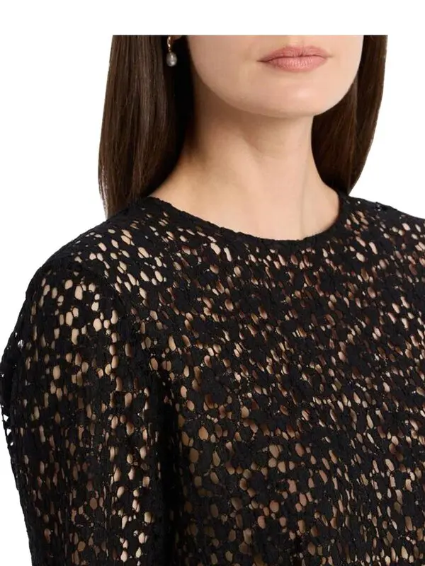 Maria Mcmanus Lace Short-sleeve T-shirt - Black