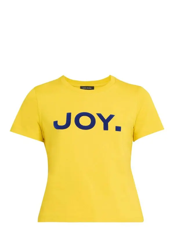 Marc Jacobs Joy Flocked Slim T-shirt - Joy Yellow
