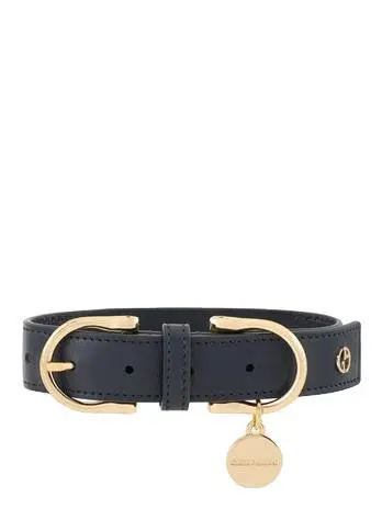 Giorgio Armani Poldo X Leather Collar - Navy