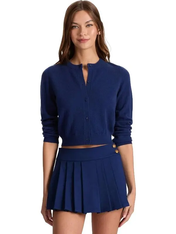 Alice + Olivia Dollie Cashmere Cardigan - Navy