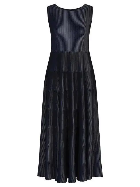 Emporio Armani Sleeveless Knit Dress - Black