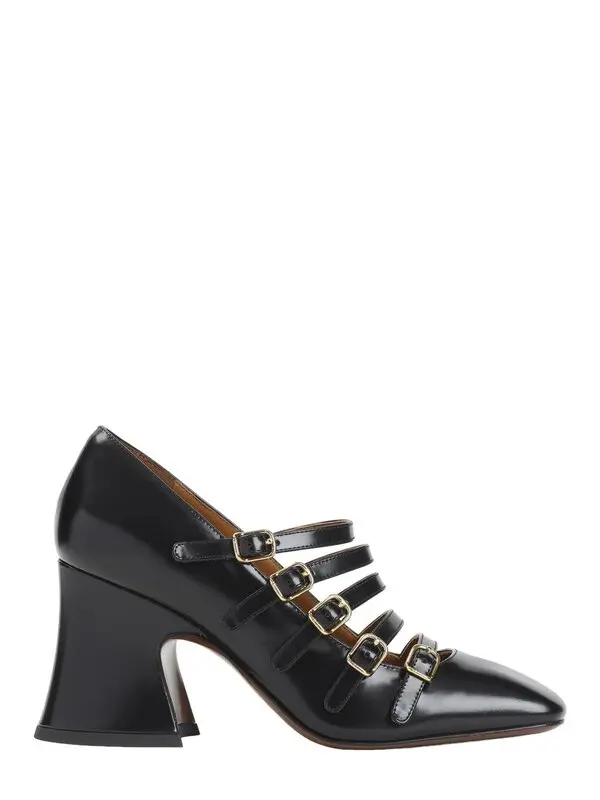 Chloé Janis Leather Pumps - Black
