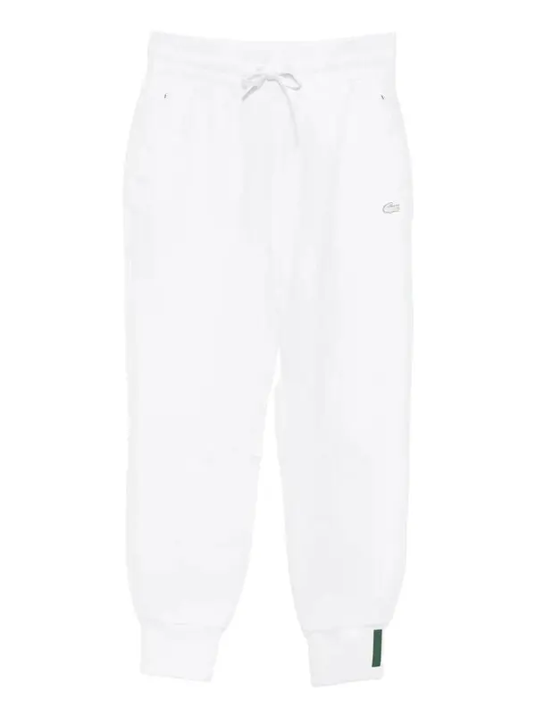 Lacoste Logo-embroidered Trousers - White