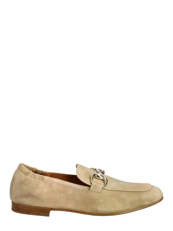 BILLI BI Chain-link Suede Loafers - Neutrals
