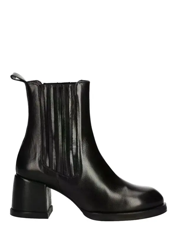 BILLI BI 60mm Leather Block-heel Boots - Black