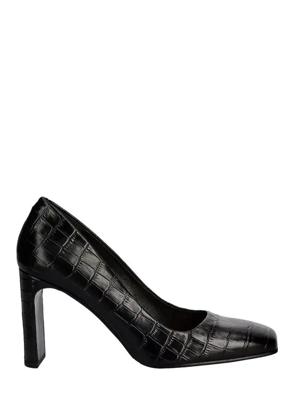 BILLI BI 70mm Crocodile-embossed Heeled Pumps - Black