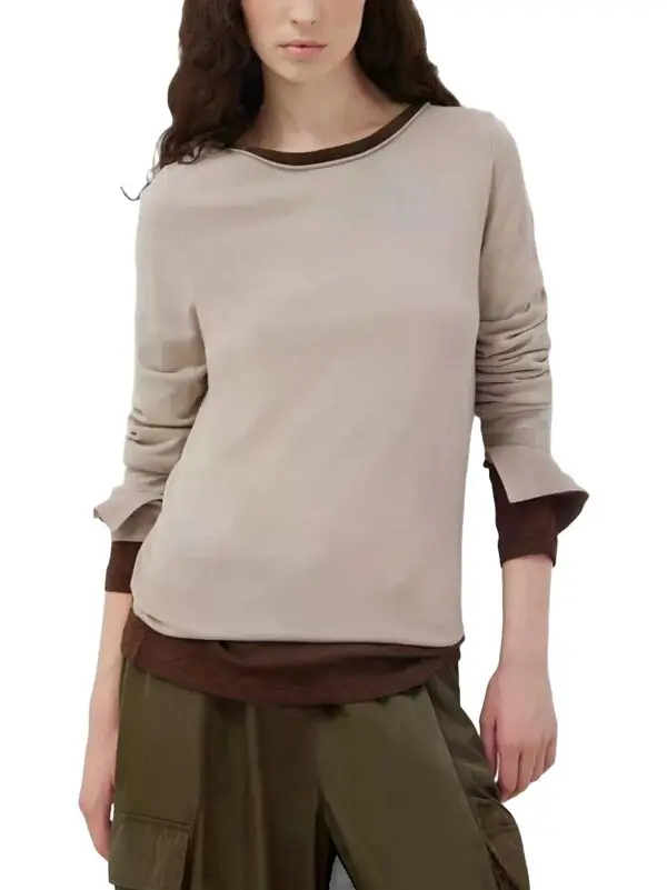 Marc O'polo Long-sleeved Boat Neck Sweater - Neutrals