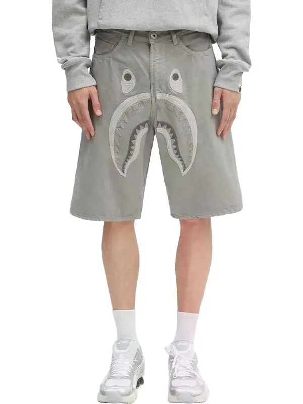 A BATHING APE® Shark Shorts - Grey
