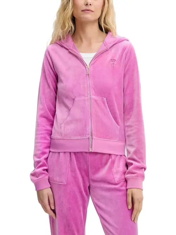 Juicy Couture Embroidered Logo Hoodie - Pink