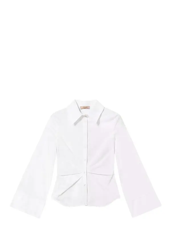TWINSET Draped Button-down Shirt - White