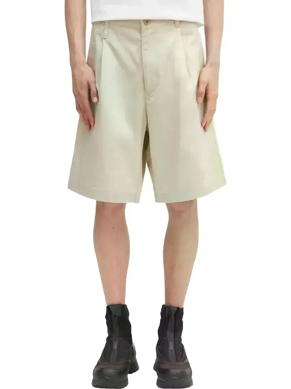 HUMAN MADE Pleat-detail Cotton Shorts - Neutrals