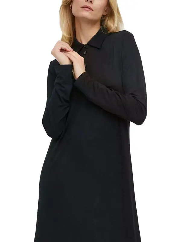 Marc O'polo Long-sleeved Polo Dress - Black