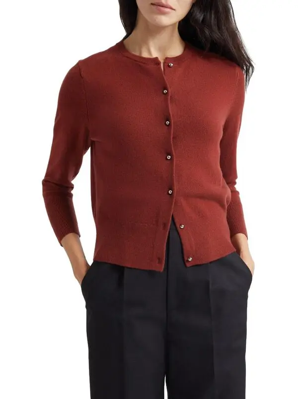 Vince Wool And Cashmere Blend Cardigan - Siena