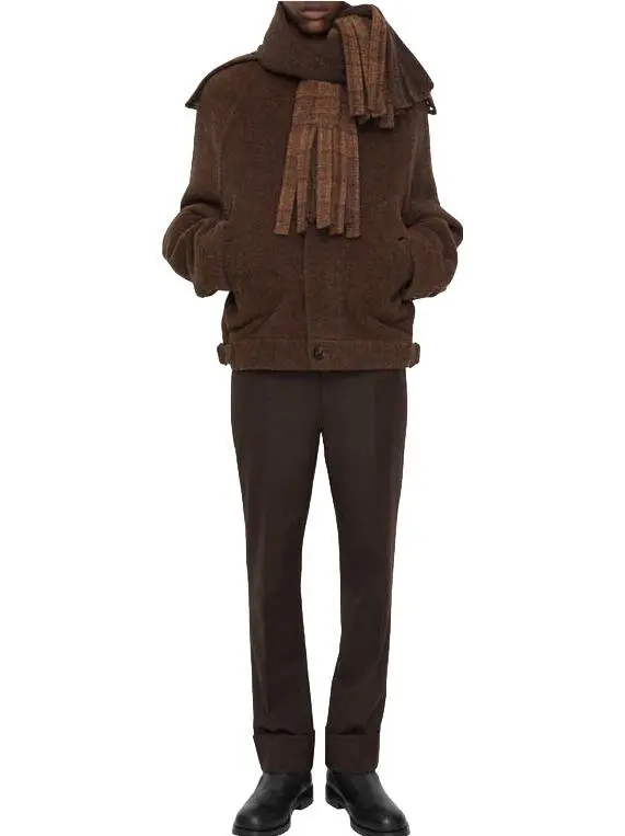 Burberry Wool Tailored Trousers - Soot Brown