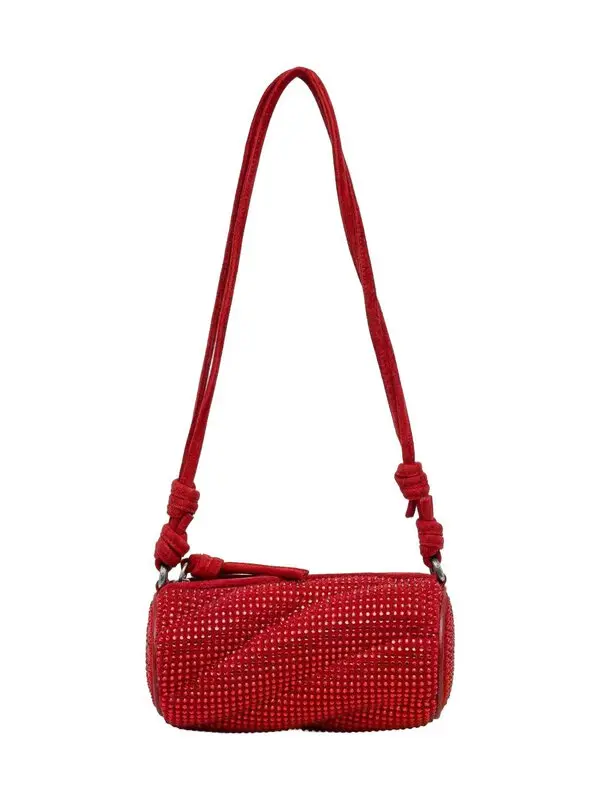 Fiorucci Mella Micro Crystal-embellished Shoulder Bag - Red