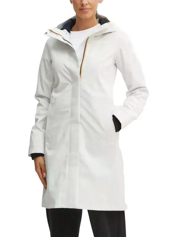 K-WAY Stephy Single-breasted Coat - White