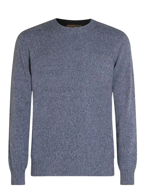 Altea Speckled Crew Neck Knitwear - Blue