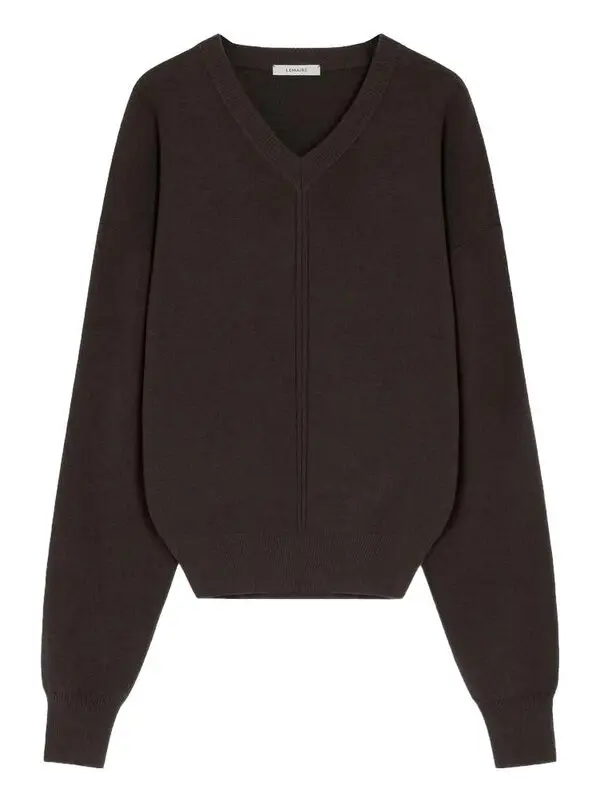 LEMAIRE V-neck Pullover - Brown