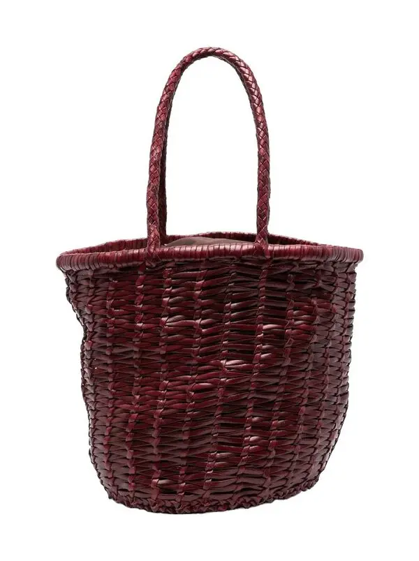 Dragon Diffusion Woven Bucket Bag - Red