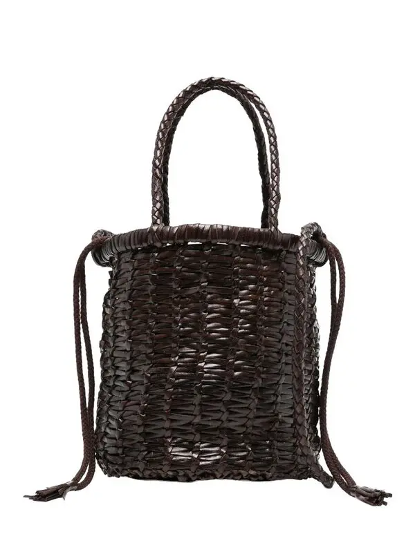Dragon Diffusion Bucket Bag With Drawstring Fastening - Brown