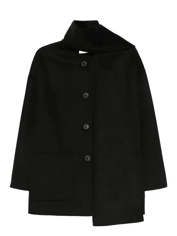 THE DYNAMIS STUDIO Button-closure Wool Coat - Black