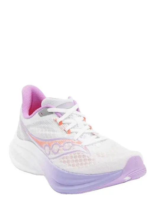 Saucony Endorphin Speed Running Shoe - White/crocus
