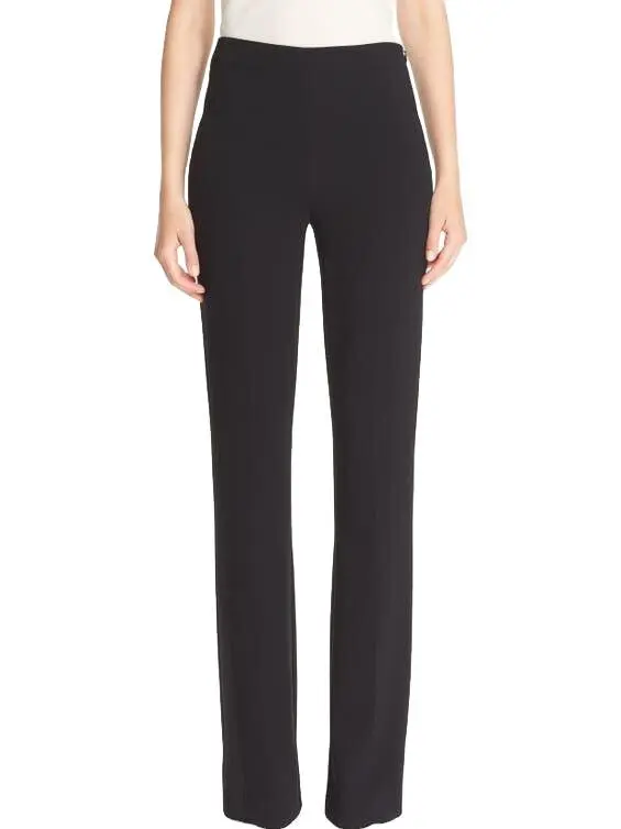 Theory Admiral Crepe Flare Leg Pants - Blk