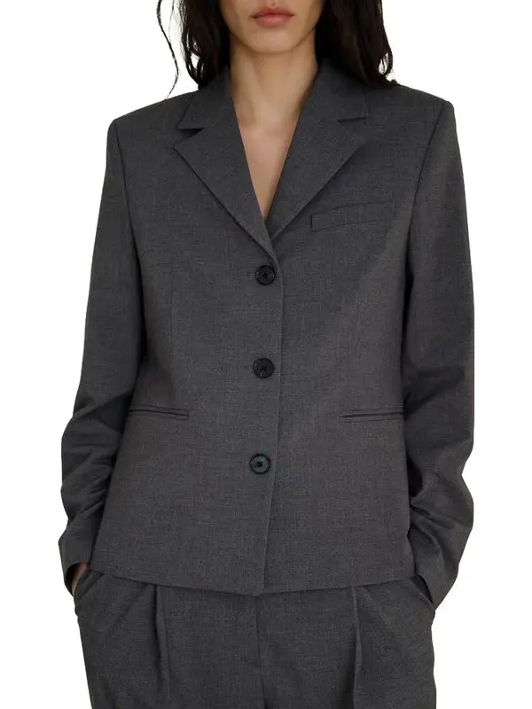 Mango Suit Blazer - Grey